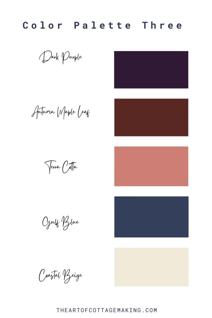 fall Color palette 3 – The Art of Cottagemaking