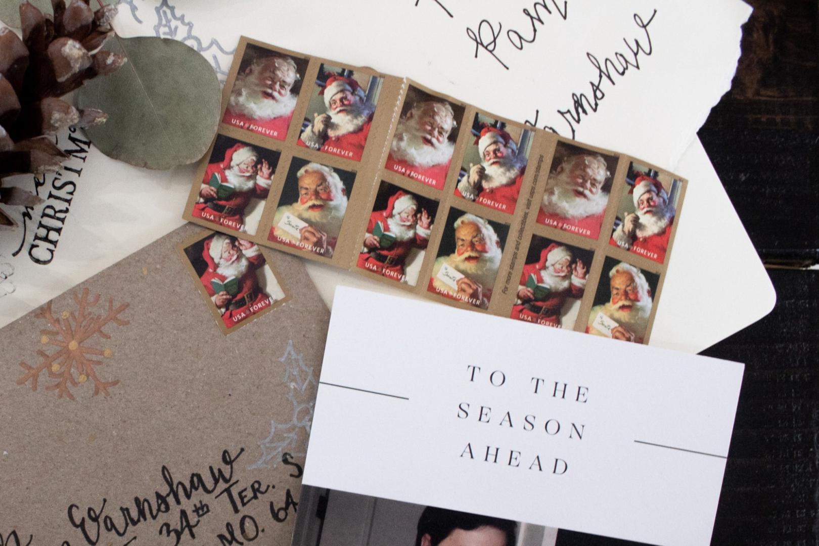 Christmas Card Envelope Decorating Ideas – The Art of Cottagemaking