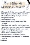 The Ultimate Nesting Checklist with FREE printable – The Art of ...
