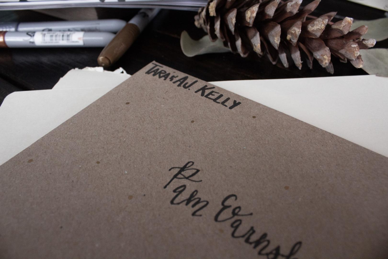 Christmas Card Envelope Decorating Ideas – The Art of Cottagemaking
