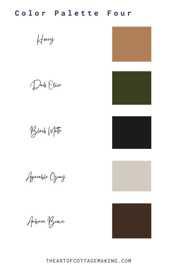 fall Color palette 4 – The Art of Cottagemaking